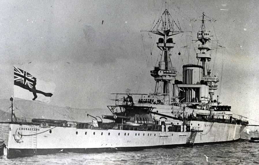 El hundimiento del HMS.Courageous